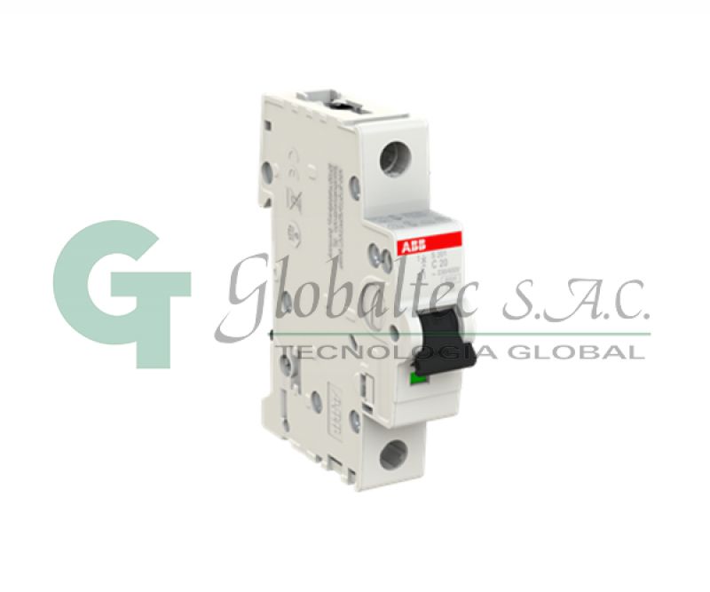 INTERRUPTOR TERMOMAGNETICO 1X20A 10KA/230V S201-C20 RIEL - [2CDS251001R0204] - ABB
