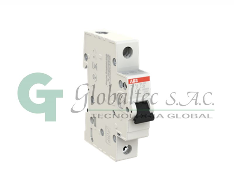 INTERRUPTOR TERMOMAGNETICO 1X20A 400VAC SH201-C20 - [2CDS211001R0204] - ABB