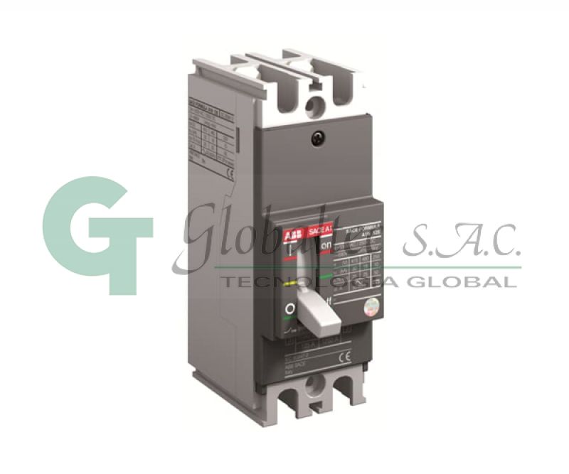 INTERRUPTOR TERMOMAGNETICO FIJO 2X16A 50KA 220V A1N/P125TMF164002P- [1SDA069551R1] - ABB
