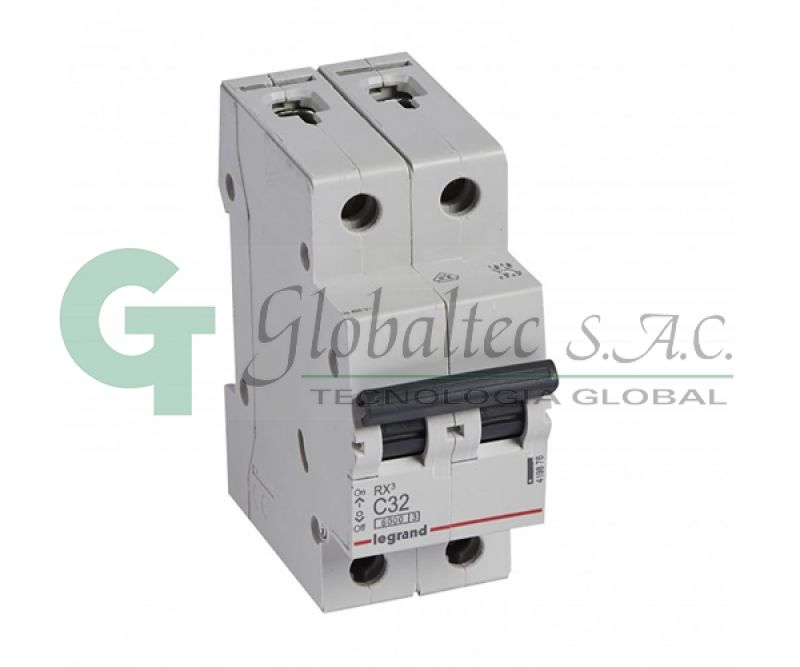 INTERRUPTOR TERMOMAGNETICO RX3 2X25A 10KA/220V- 6KA/400V - [419875] - LEGRAND
