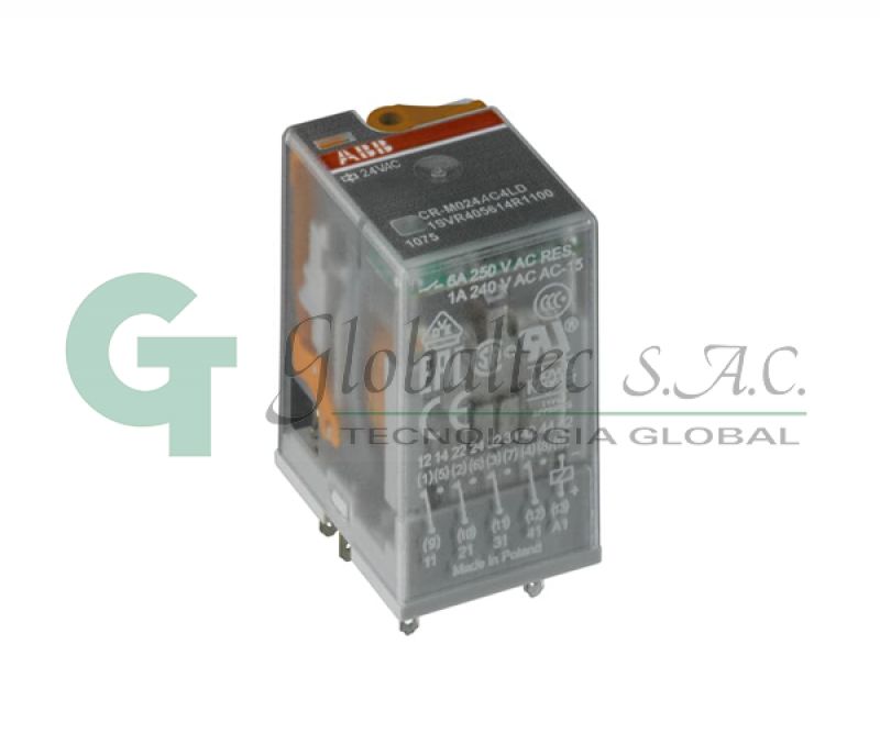 RELE ENCHUFABLE 14PINES PLANOS 110VAC 6A CR-M110AC4- [1SVR405613R7000] - ABB